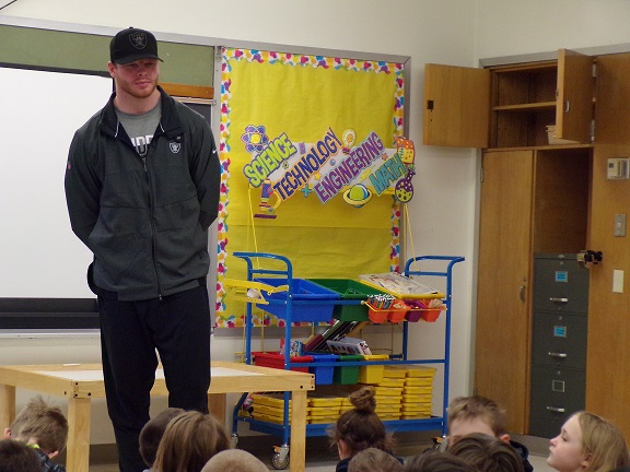 Pro football player from Reynoldsville visits C.G. Johnson – Reynlow ...